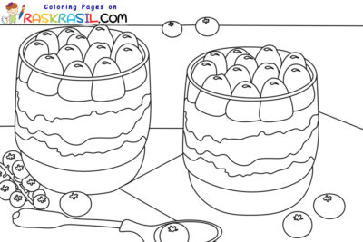 Coloriage Dessert à imprimer