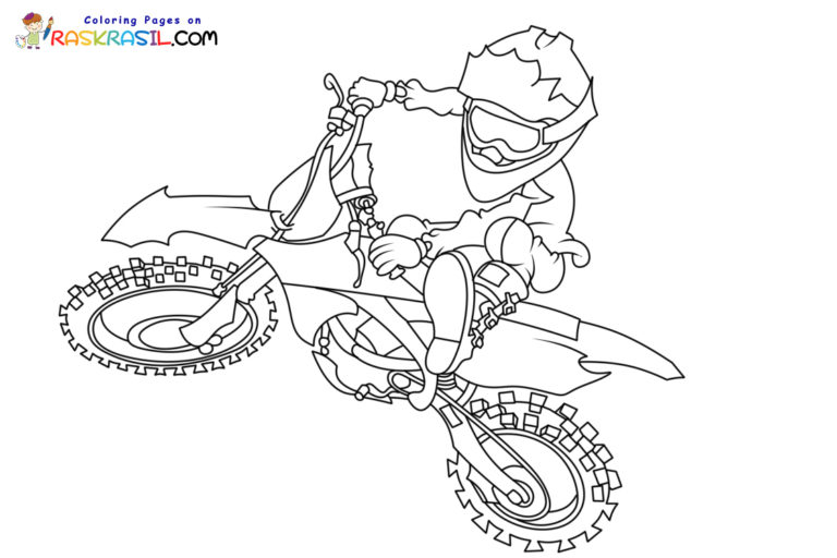 Disegni di Motocross da Colorare