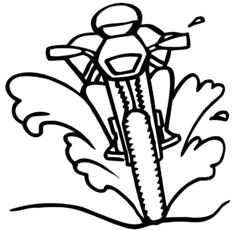 Disegni di Motocross da Colorare