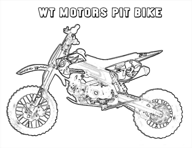 Disegni di Motocross da Colorare
