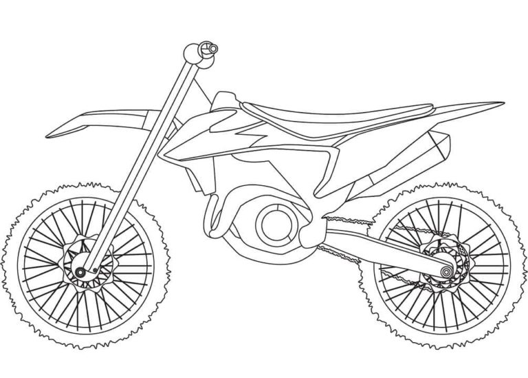 Disegni di Motocross da Colorare