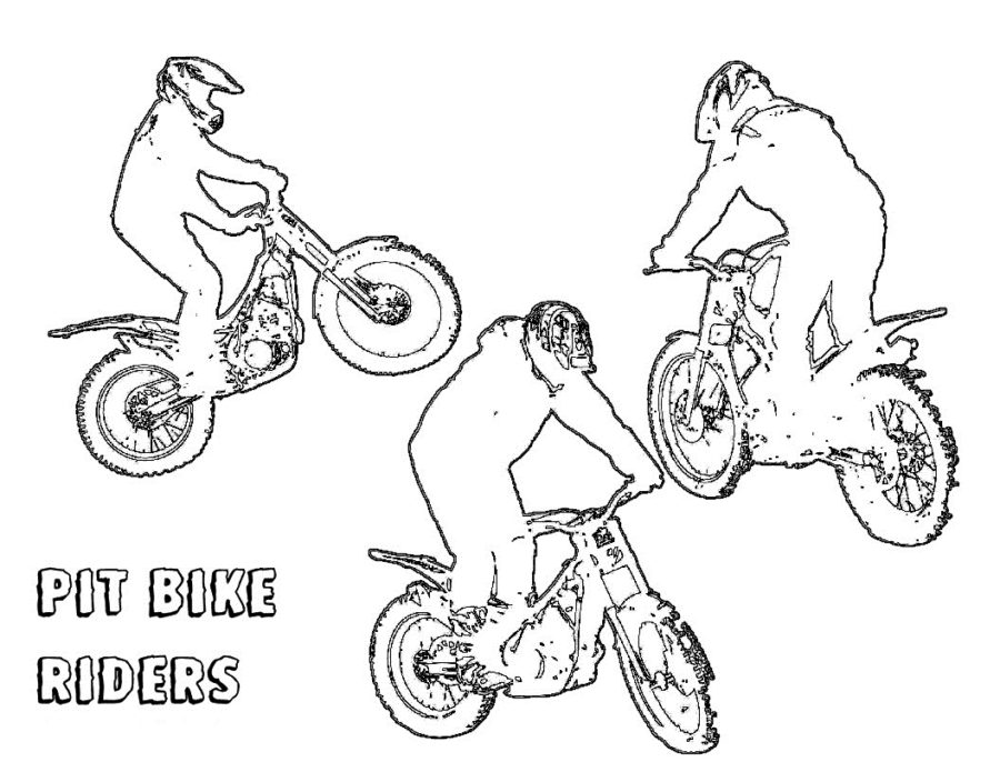 Disegni di Motocross da Colorare