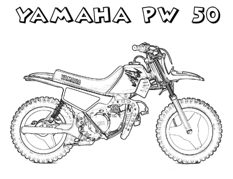 Dibujos de Motocross para Colorear