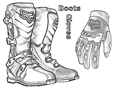 Disegni di Motocross da Colorare