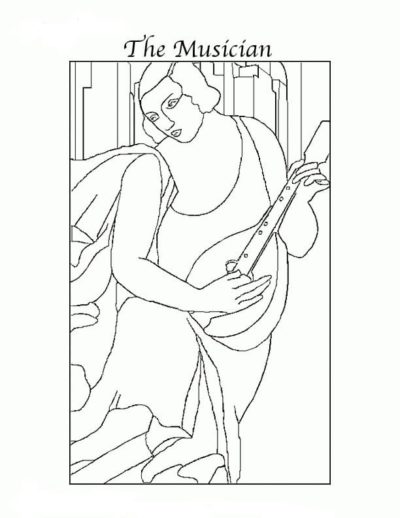 Coloriage Tableaux Célèbres à imprimer