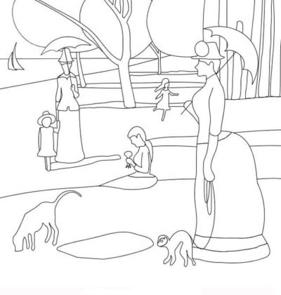 Coloriage Tableaux Célèbres à imprimer