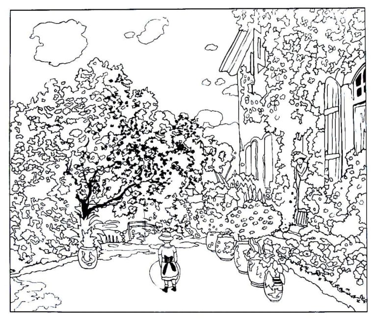 Coloriage Tableaux Célèbres à imprimer