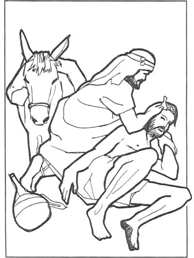 Dibujos de El Buen Samaritano para Colorear