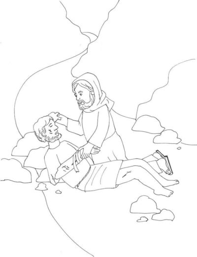 El buen samaritano Coloring Pages paginas para colorear Spanish Bible ...
