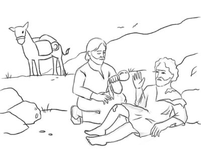Dibujos de El Buen Samaritano para Colorear