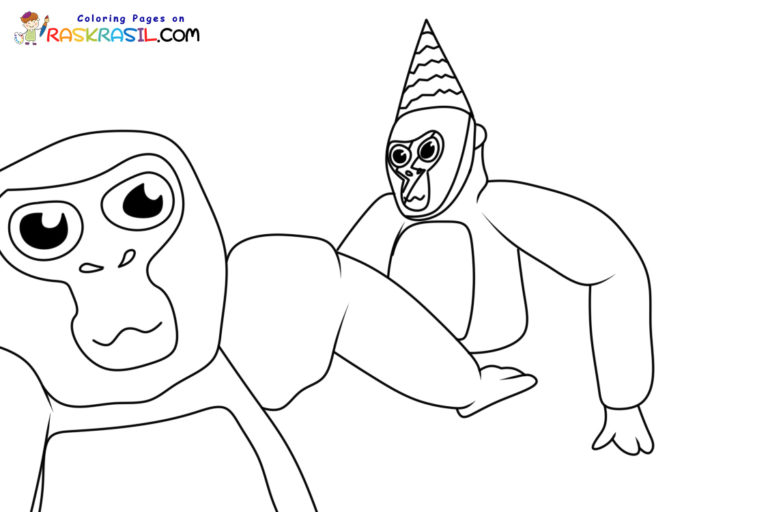 Gorilla Tag Coloring Pages