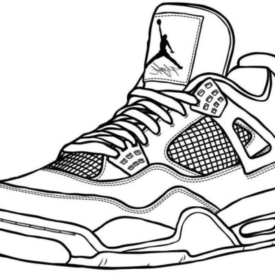Jordan Shoes Coloring Pages