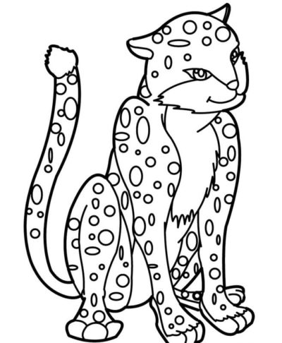 Ausmalbilder Leopard | Kostenlos Malvorlagen zum Ausdrucken