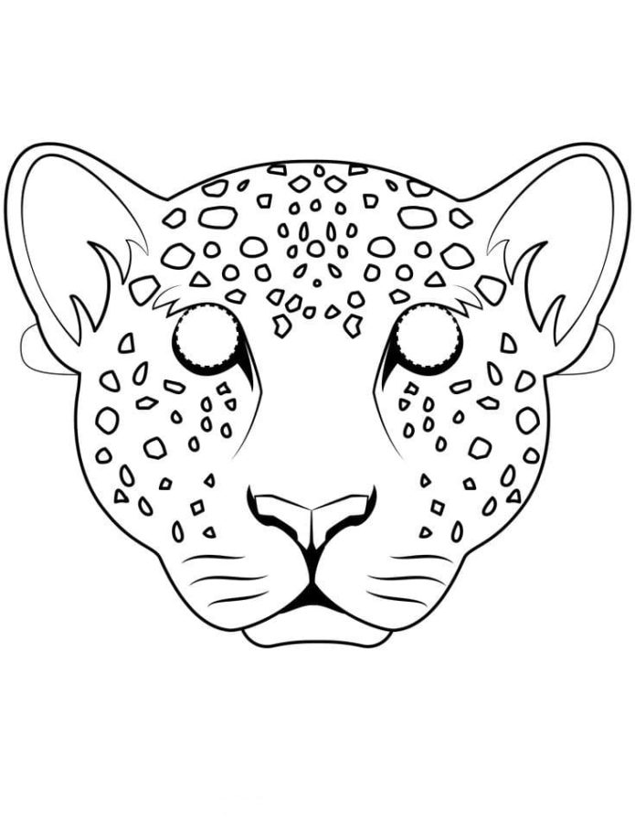 Ausmalbilder Leopard | Kostenlos Malvorlagen zum Ausdrucken