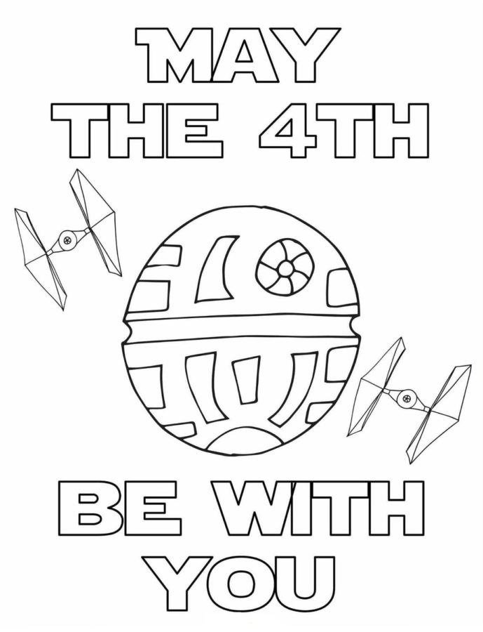 May the Fourth Be with You Coloring Pages