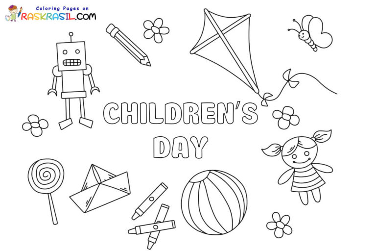 Children's Day Coloring Pages