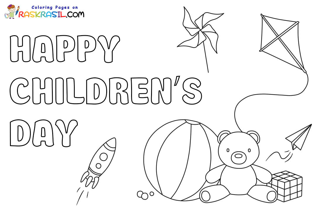 Children's Day Coloring Pages