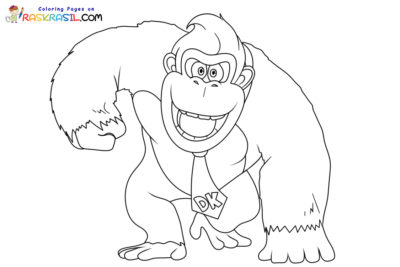 Donkey Kong Coloring Pages