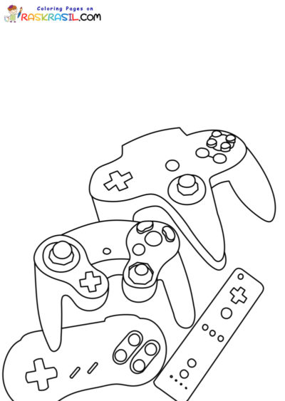 Video Game Coloring Pages | Free Printables