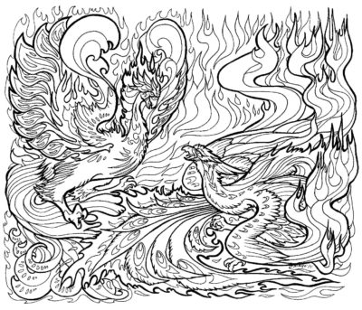 Phoenix Coloring Pages