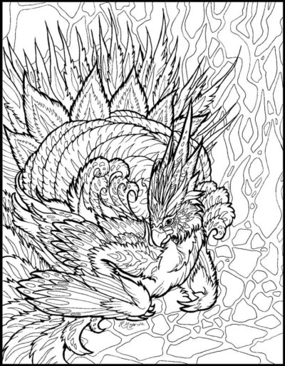 Phoenix Coloring Pages