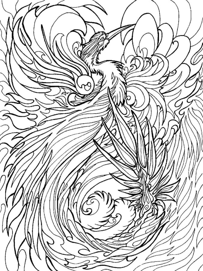 Phoenix Coloring Pages