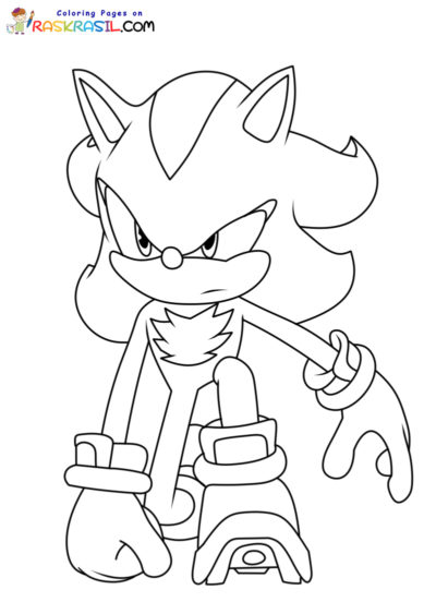 Shadow the Hedgehog Coloring Pages