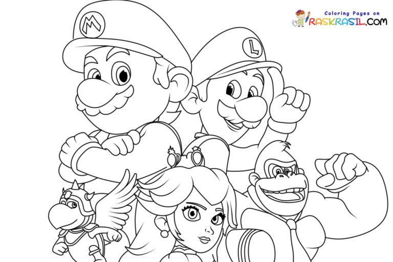 Dibujos Mario Bros para Colorear
