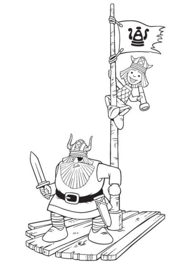 Dibujos de Vikingos para Colorear