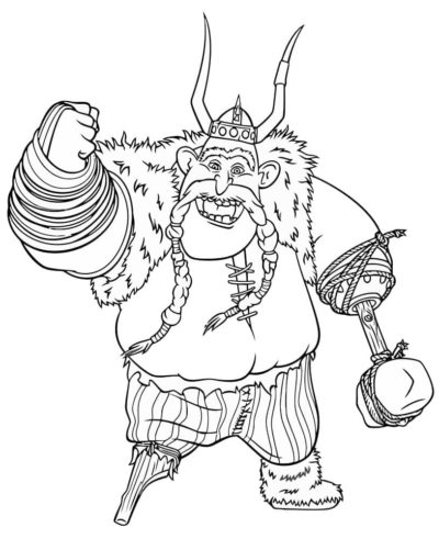 Dibujos de Vikingos para Colorear