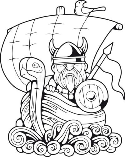 Dibujos de Vikingos para Colorear