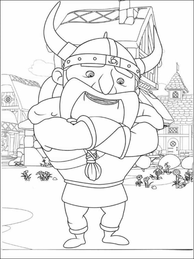 Dibujos de Vikingos para Colorear