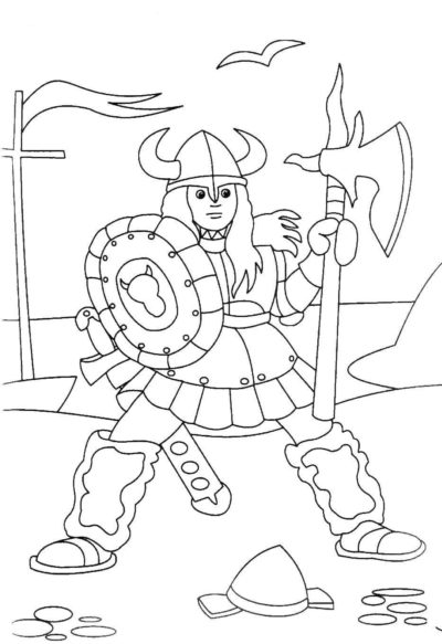 Dibujos de Vikingos para Colorear