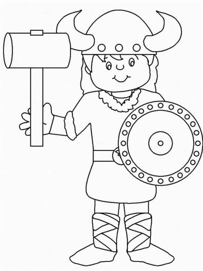 Dibujos de Vikingos para Colorear