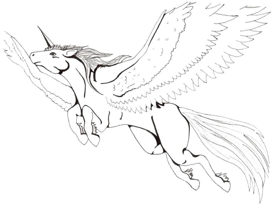 Alicorn Coloring Pages