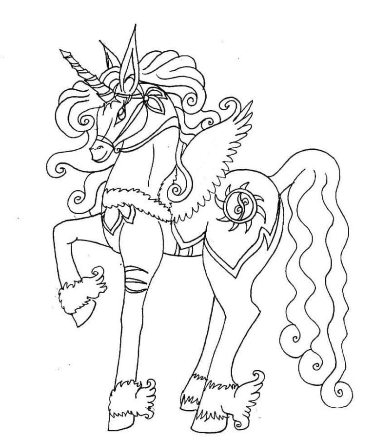 Alicorn Coloring Pages