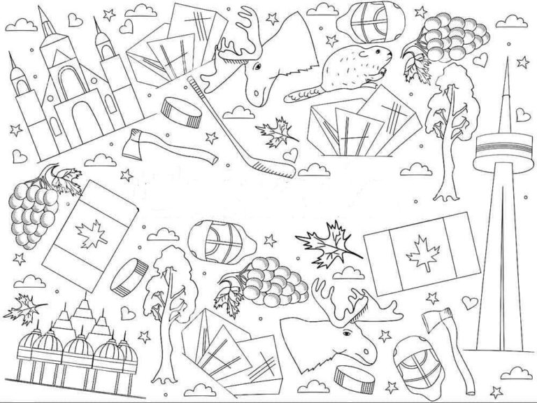 Coloriage Canada à imprimer