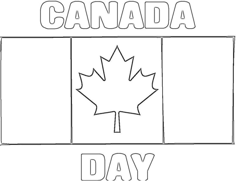 Coloriage Fête du Canada à imprimer