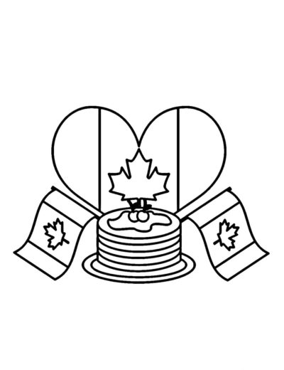 Coloriage Fête du Canada à imprimer