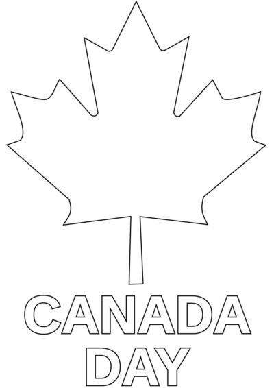 Coloriage Fête du Canada à imprimer