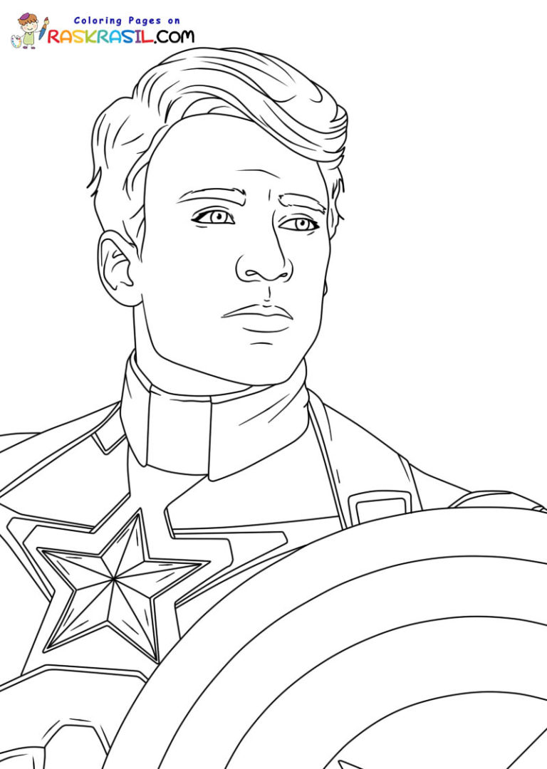 Dibujos de Capitán América para Colorear
