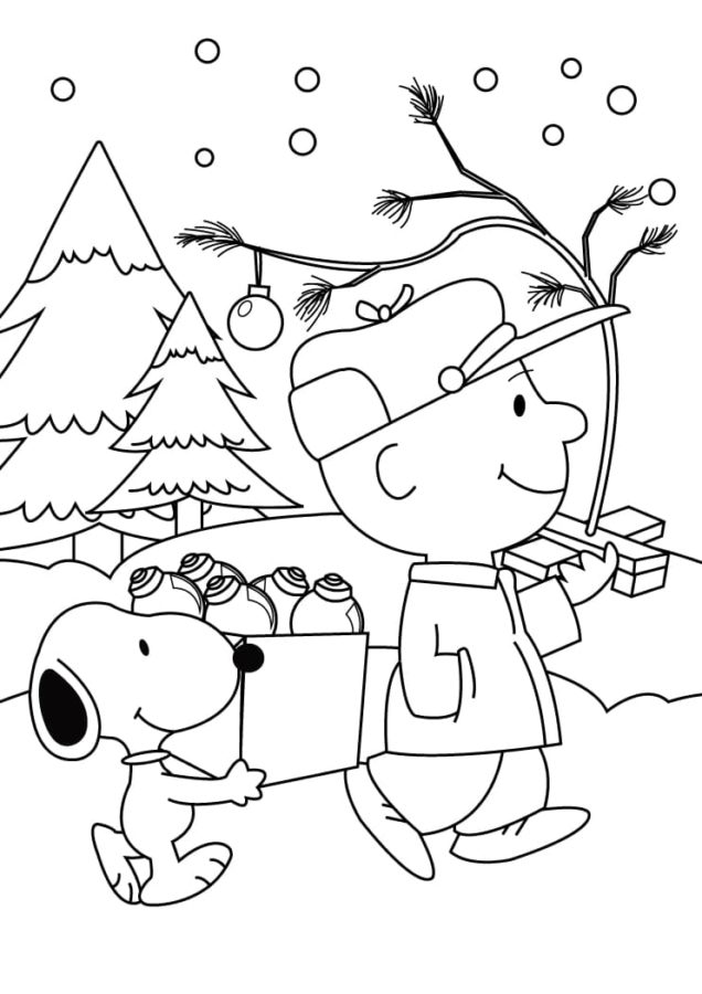 Charlie Brown Christmas Coloring pages