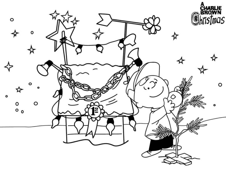 Charlie Brown Christmas Coloring pages