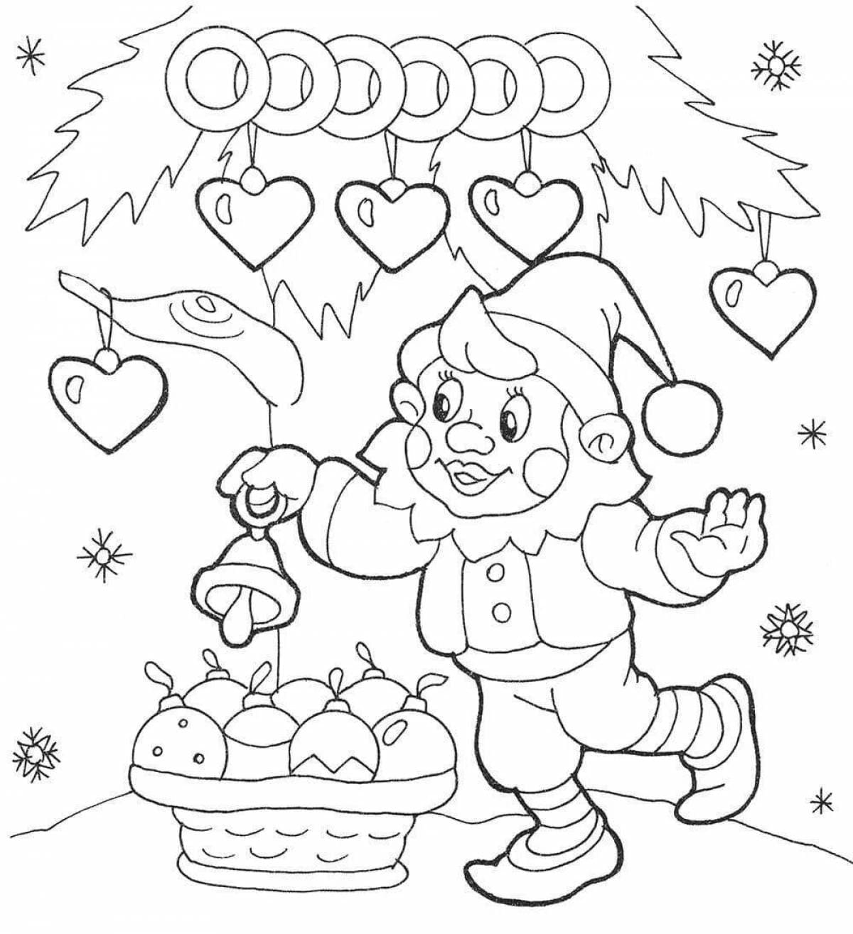 Christmas Gnome Coloring Pages