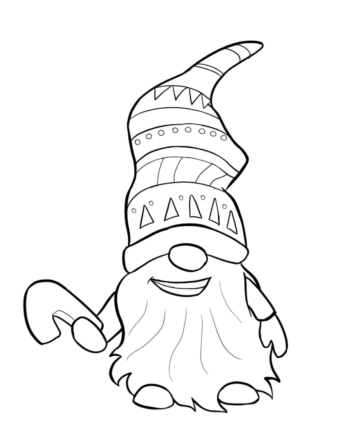 Jule Nisse farvelægningsark