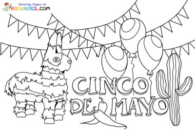 Dibujos de Cinco de Mayo para Colorear