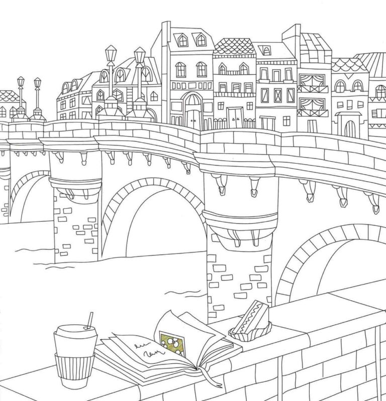 Dibujos de Francia para Colorear