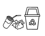 Disegni di Riciclo da Colorare
