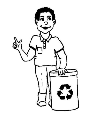 Disegni di Riciclo da Colorare