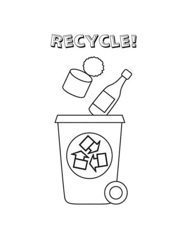 Disegni di Riciclo da Colorare